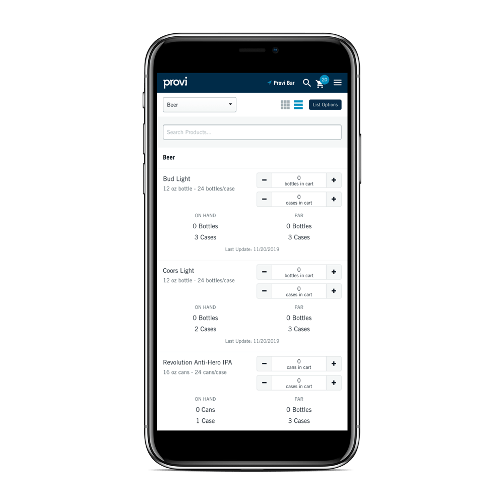 The Free Bar Inventory Management App